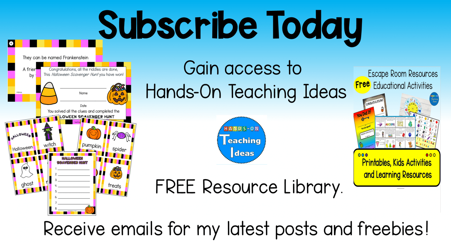 Free Classroom Halloween Scavenger Hunt