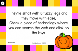 Free Classroom Halloween Scavenger Hunt