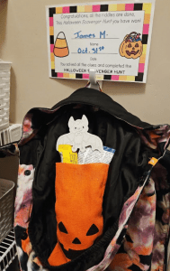 Free Classroom Halloween Scavenger Hunt