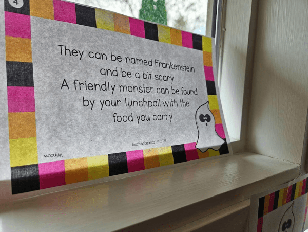 Free Classroom Halloween Scavenger Hunt