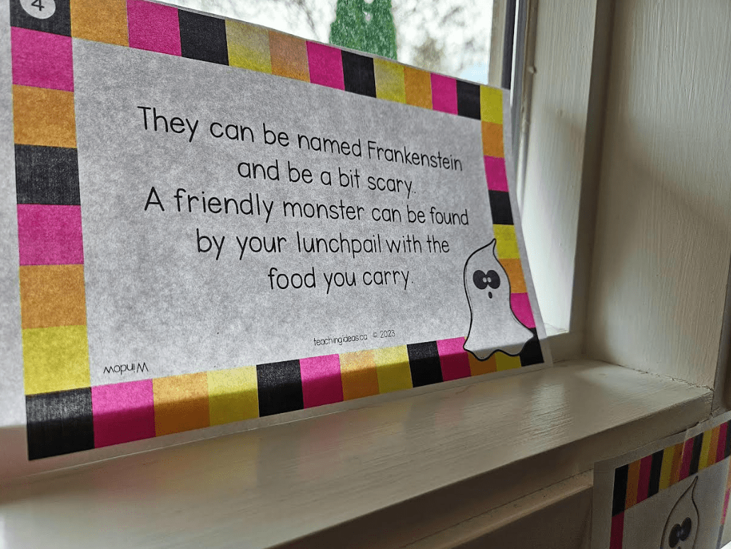 Free Classroom Halloween Scavenger Hunt