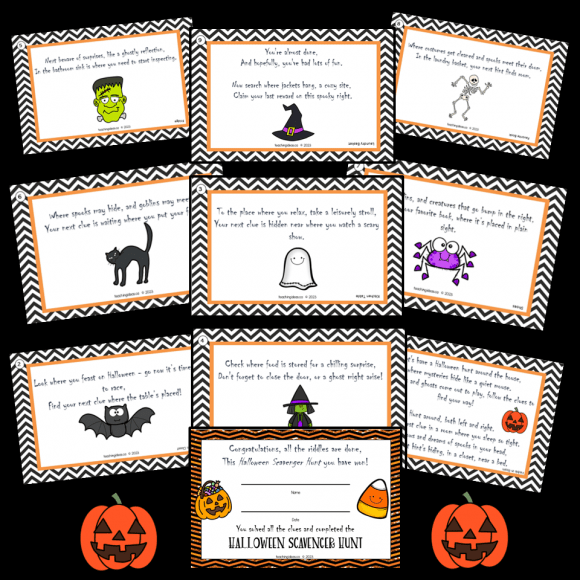 Free Printable Halloween Scavenger Hunt