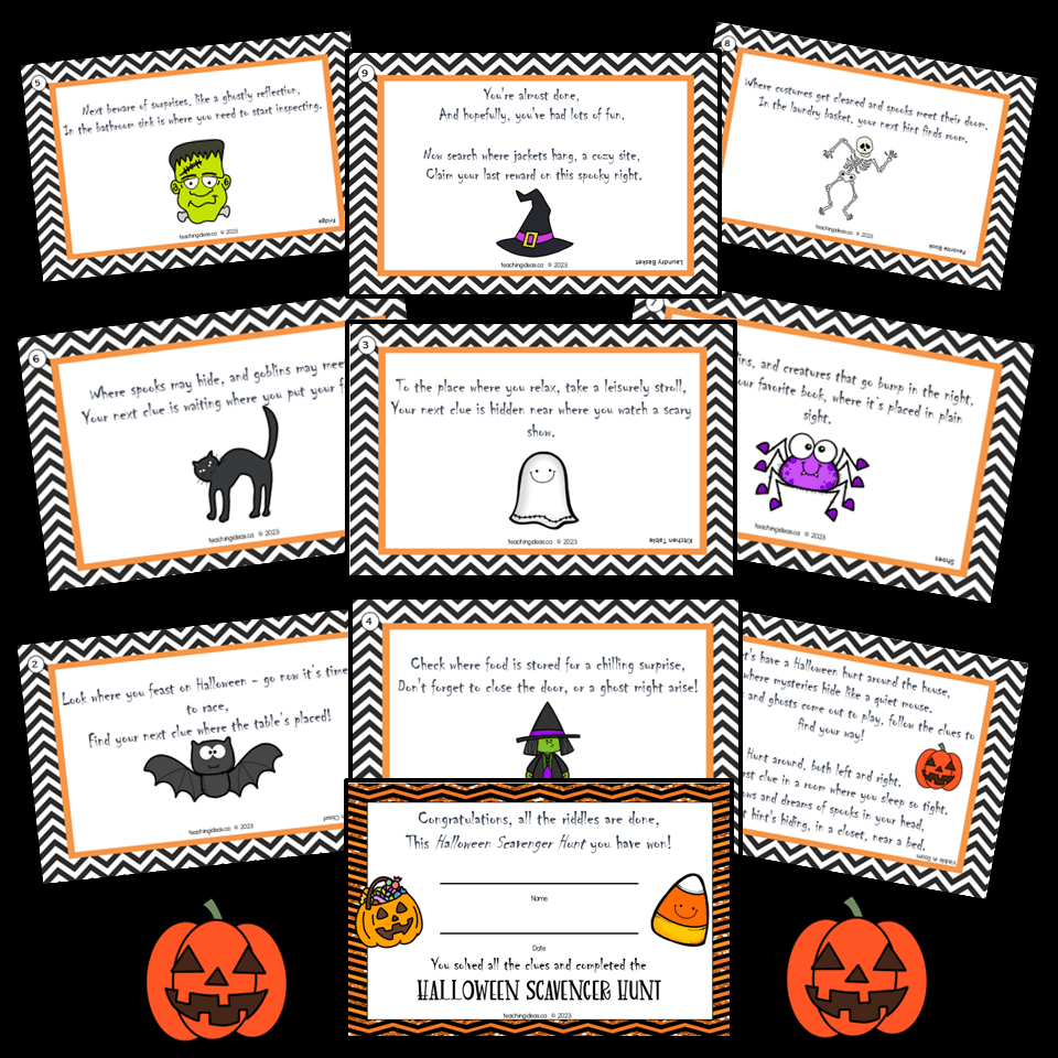 Free Printable Halloween Scavenger Hunt