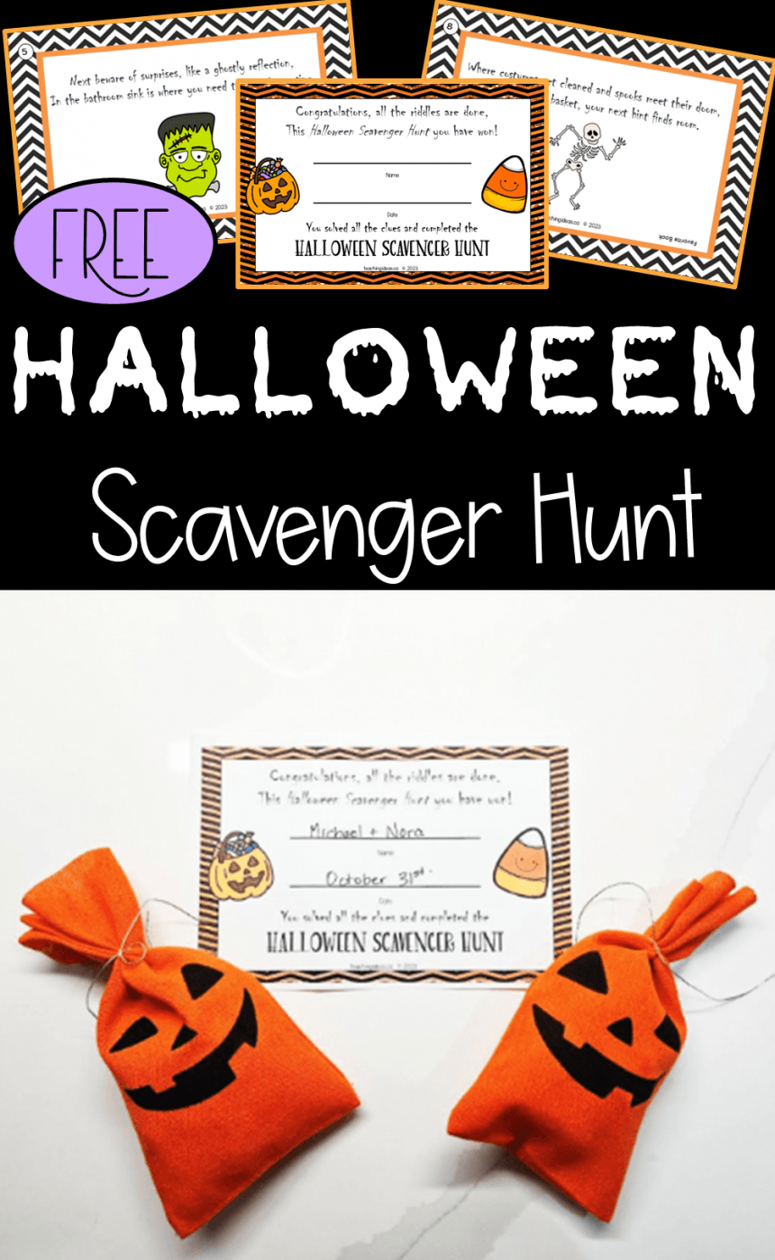 Free Printable Halloween Scavenger Hunt