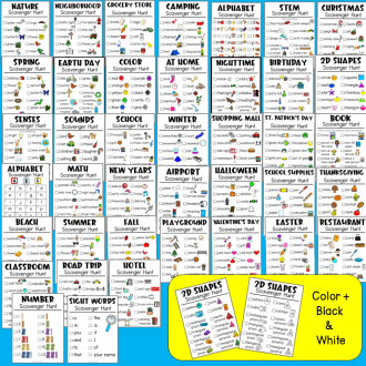 Freebie! Outdoor Scavenger Hunt - Hands-On Teaching Ideas