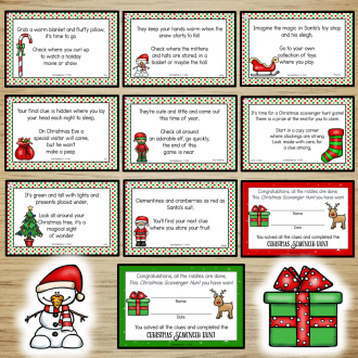 Best Christmas Scavenger Hunt (Free Printables)