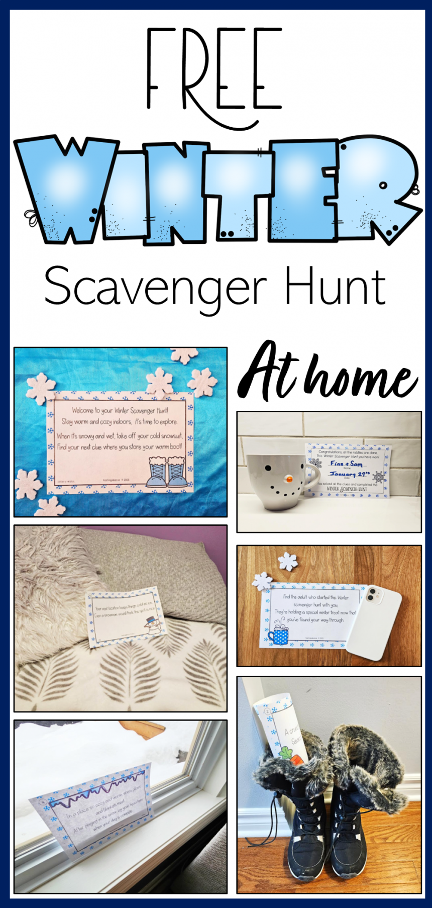 Free Winter Scavenger Hunt Printable for Home (Free Printables)