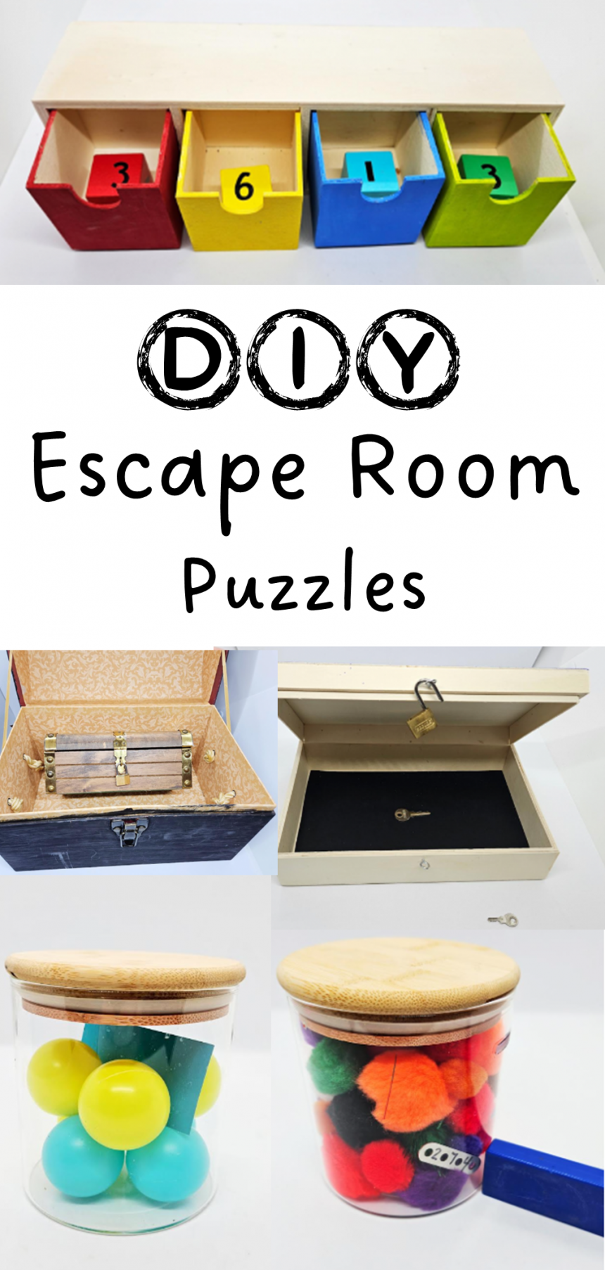 Escape Room for Kids Using Containers
