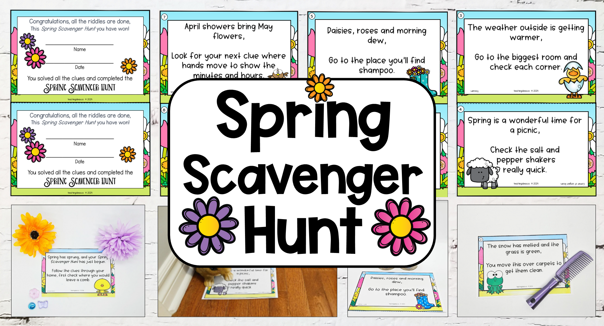 Free Spring Scavenger Hunt for Kids - Hands-On Teaching Ideas ...