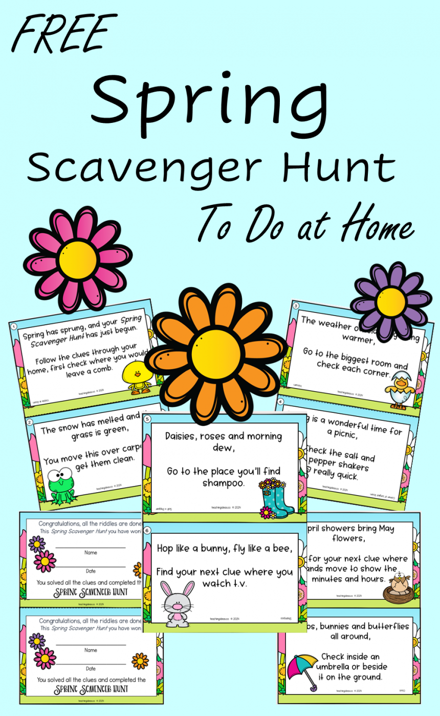 Free End of the Year Scavenger Hunt
