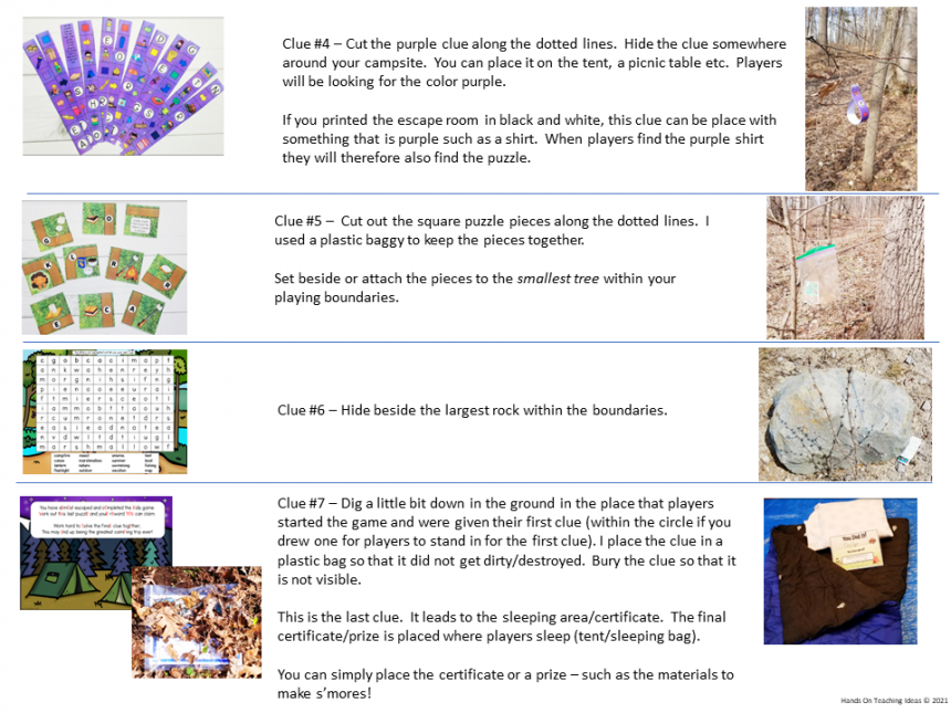 Printable Outdoor Escape Room Game for Camping