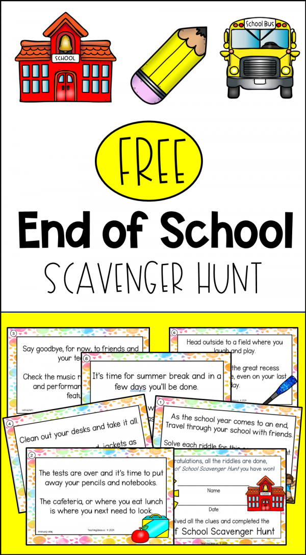 Free End of the Year Scavenger Hunt