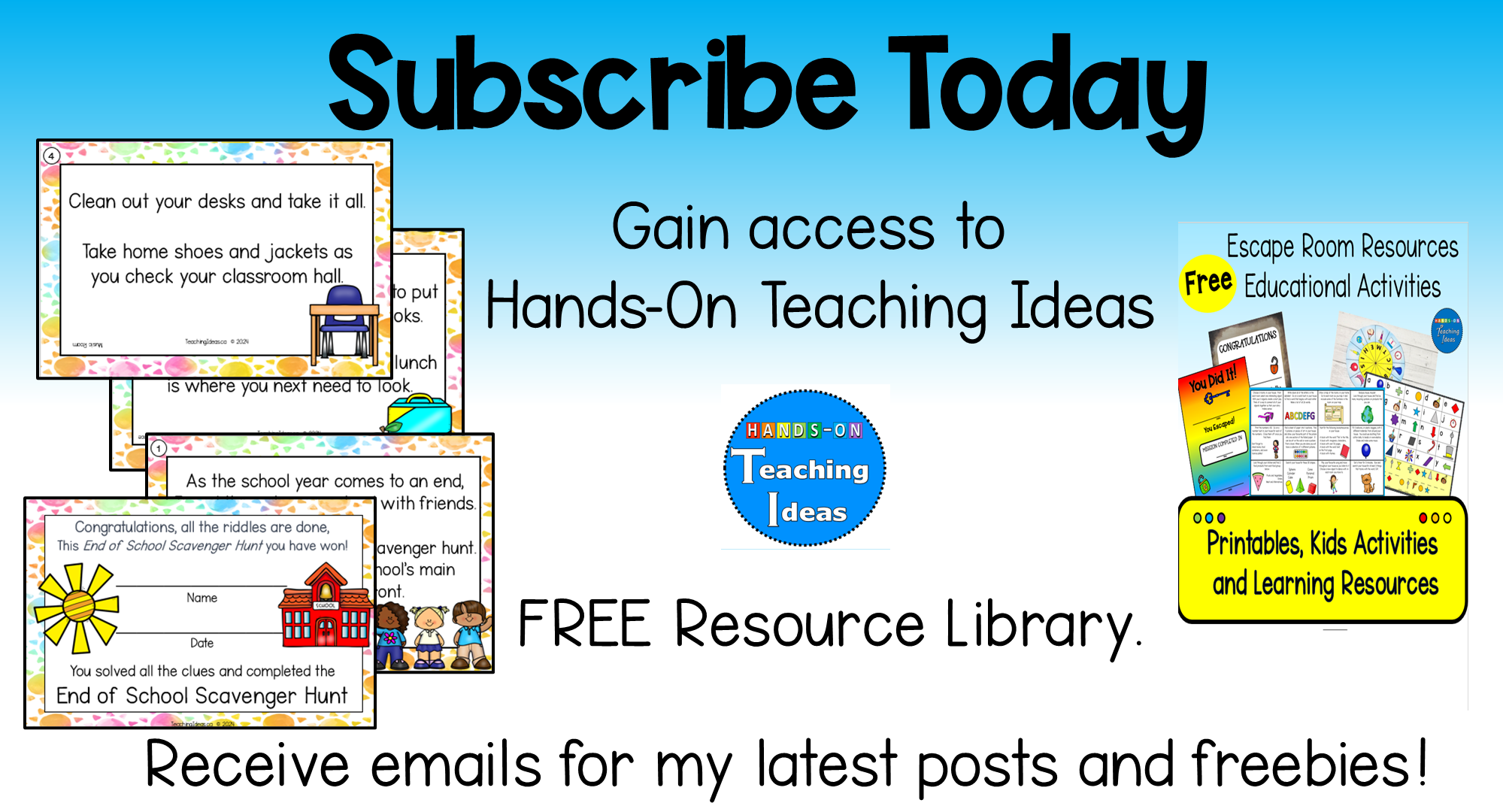 Free End of the Year Scavenger Hunt