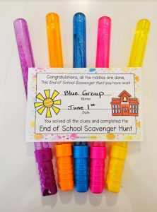 Free End of the Year Scavenger Hunt