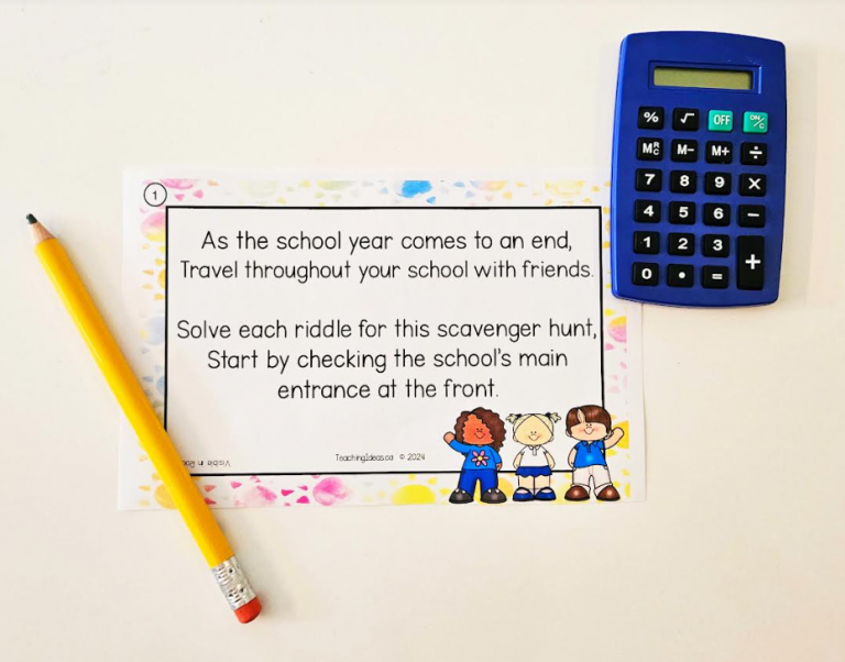 Free End of the Year Scavenger Hunt