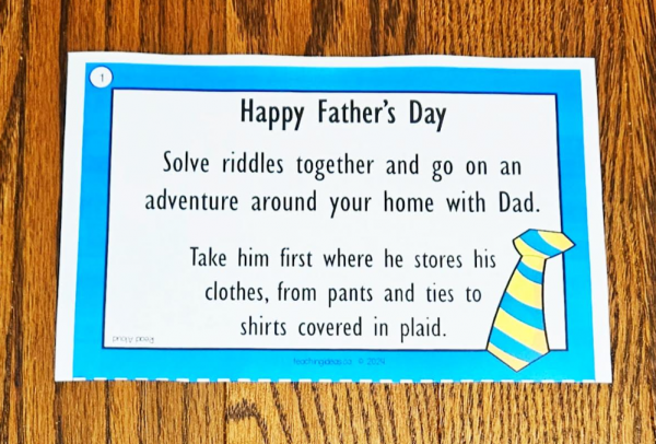 Free Fathers Day Scavenger Hunt (Printable Riddles)
