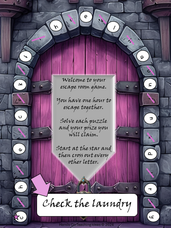 Free Printable Escape Room for Kids