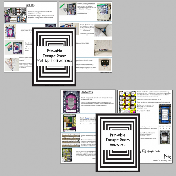 Free Printable Escape Room for Kids - Hands-On Teaching Ideas