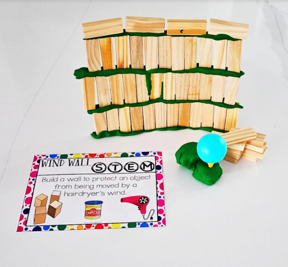 Simple STEM Activity with Building Blocks (Free Printable)