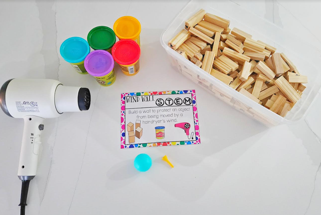 Simple STEM Activity with Building Blocks (Free Printable)