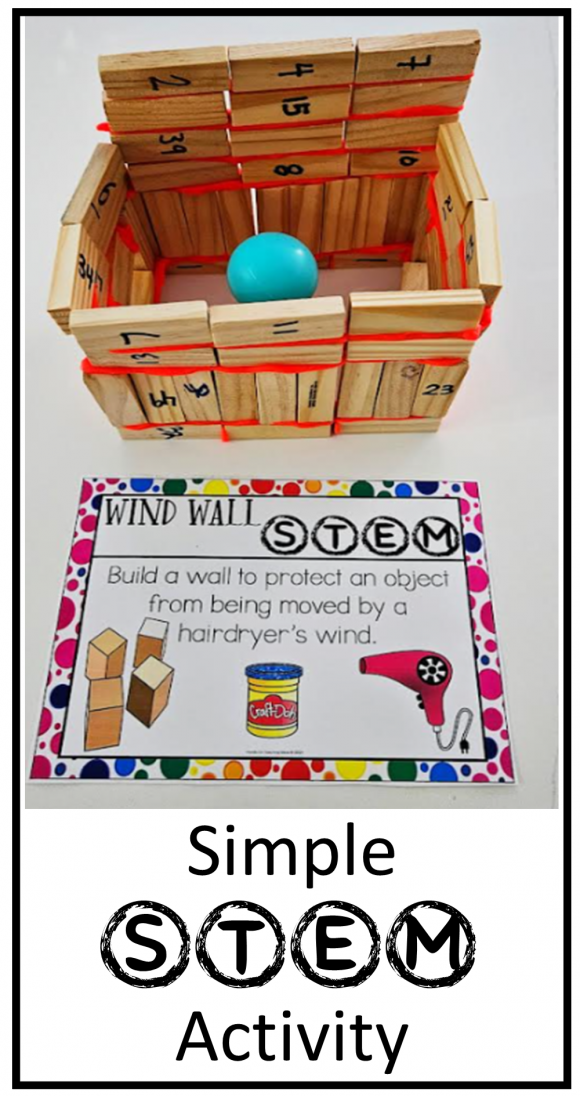 Simple STEM Activity with Building Blocks (Free Printable)