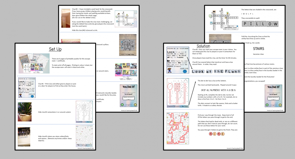 Best Escape Room at Home - Step-by-Step Instructions