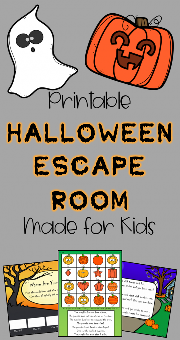Halloween and Fall Escape Room printable