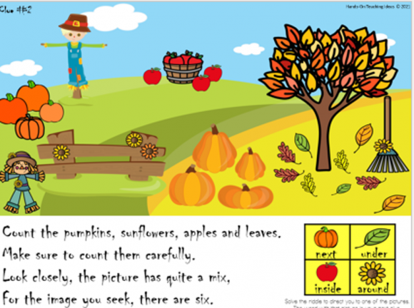 Halloween and Fall Escape Room printable