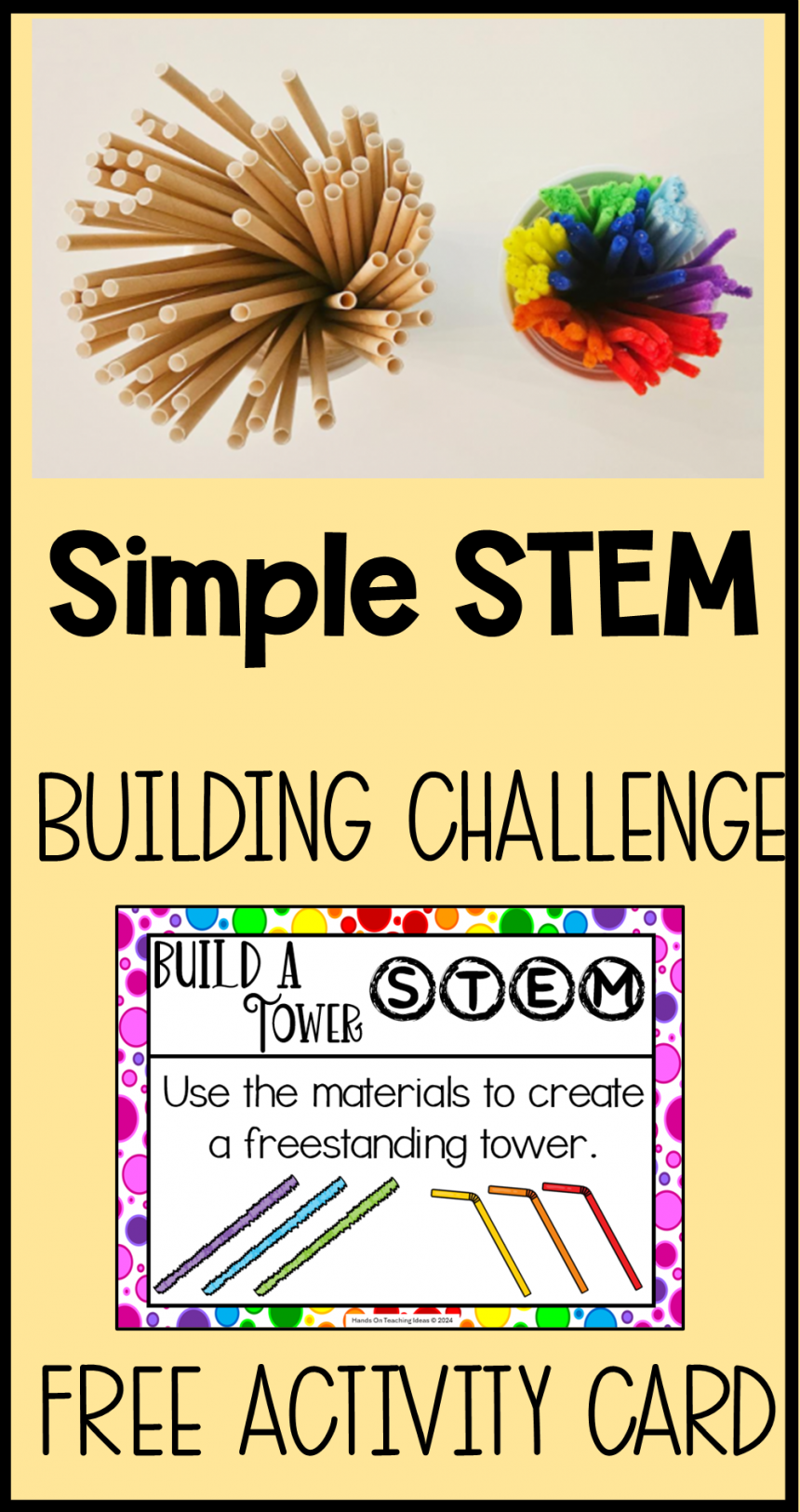 Easy STEM Building Challenge for Kids - Hands-On Teaching Ideas - Hands ...