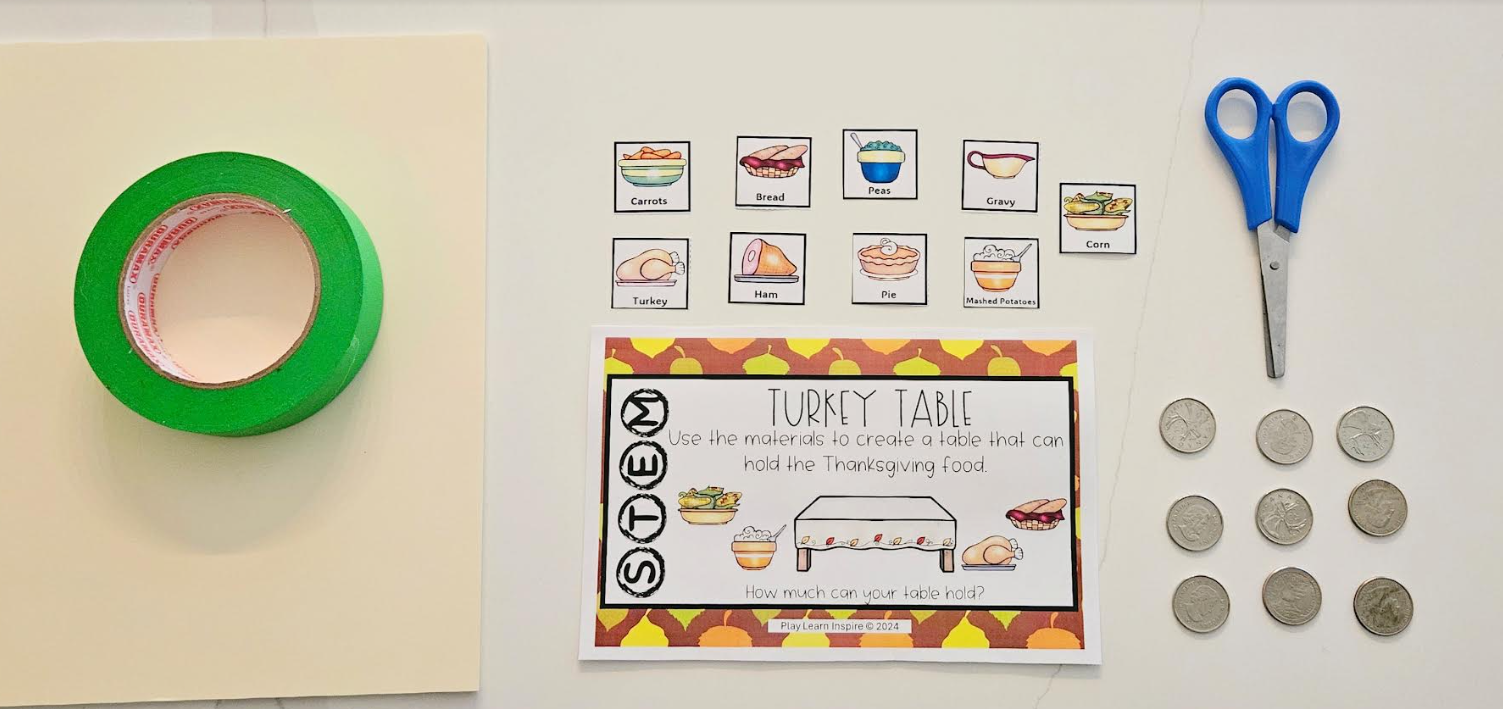 Top 3 Thanksgiving STEM Activities (Free Printables)