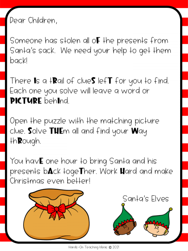 Best Christmas Escape Room Printable