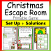 Christmas Escape Room Printables Set Up + Solutions (Companion to Free ...
