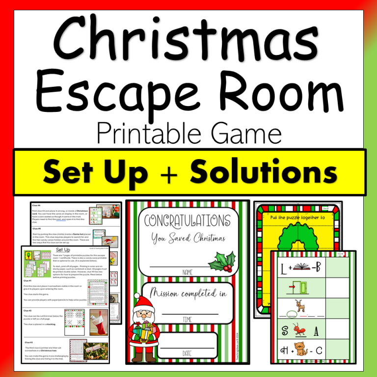 Christmas Escape Room - Hands-On Teaching Ideas
