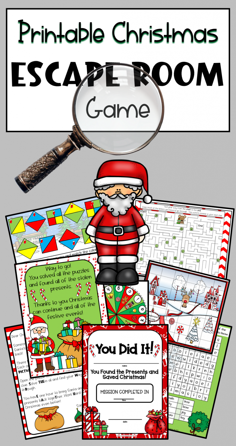 Best Christmas Escape Room Printable