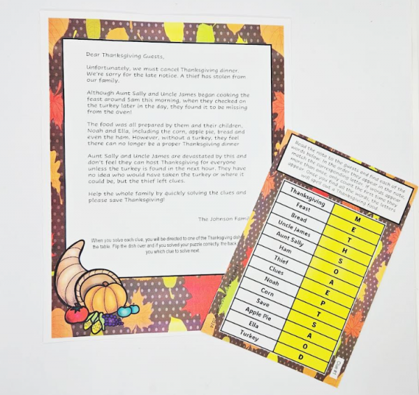 Best Free Thanksgiving Escape Room (Free Printable)