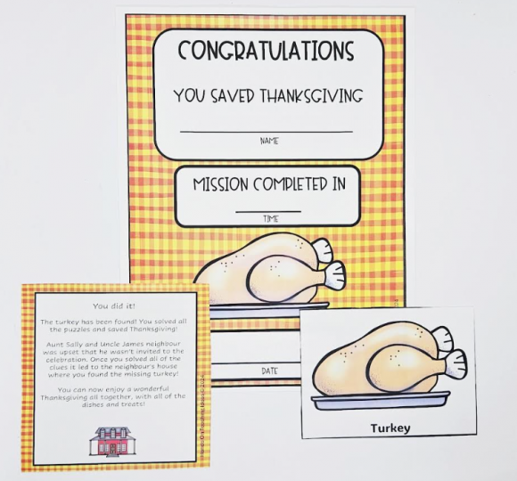 Best Free Thanksgiving Escape Room (Free Printable)