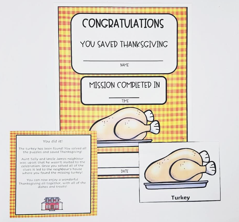 Best Free Thanksgiving Escape Room (Free Printable)