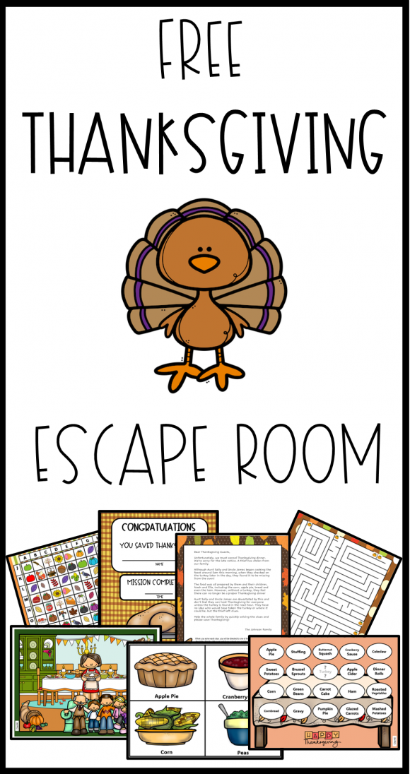 Best Free Thanksgiving Escape Room (Free Printable)