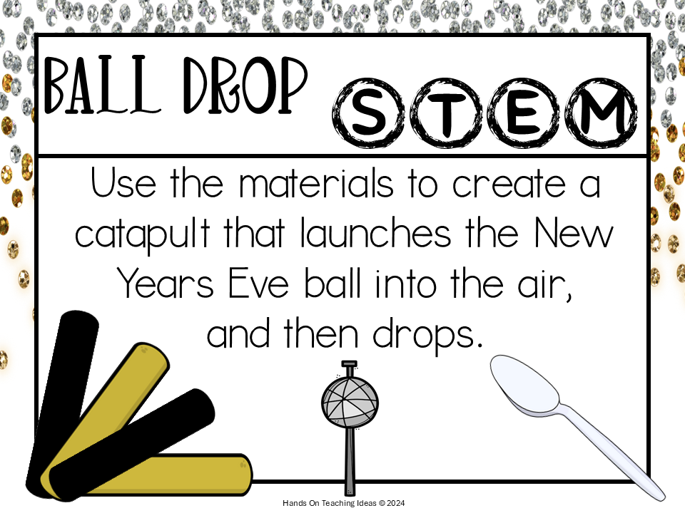 Free New Years Eve STEM Activity - Hands-On Teaching Ideas - Science + STEM