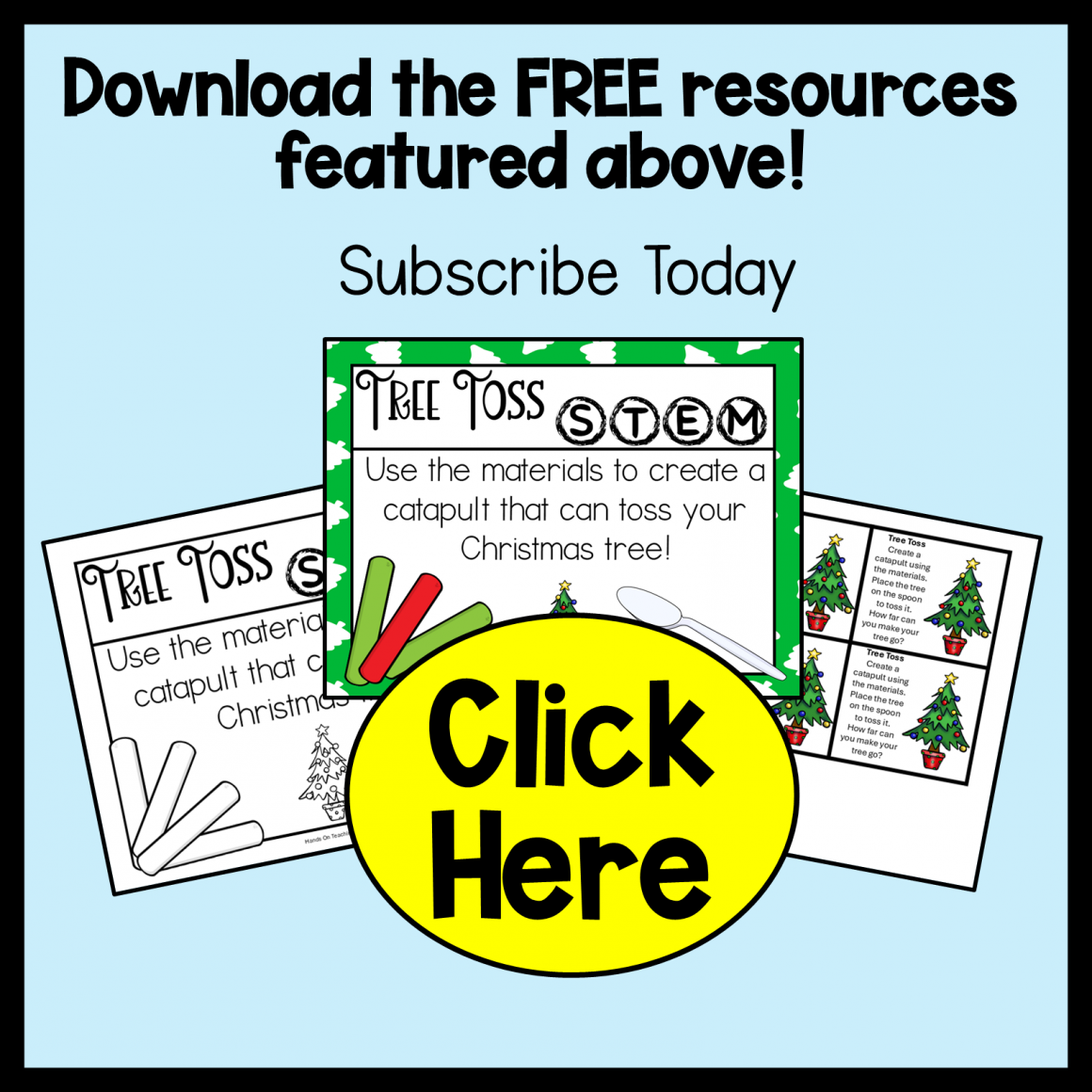 Christmas STEM Challenge + Free Printable