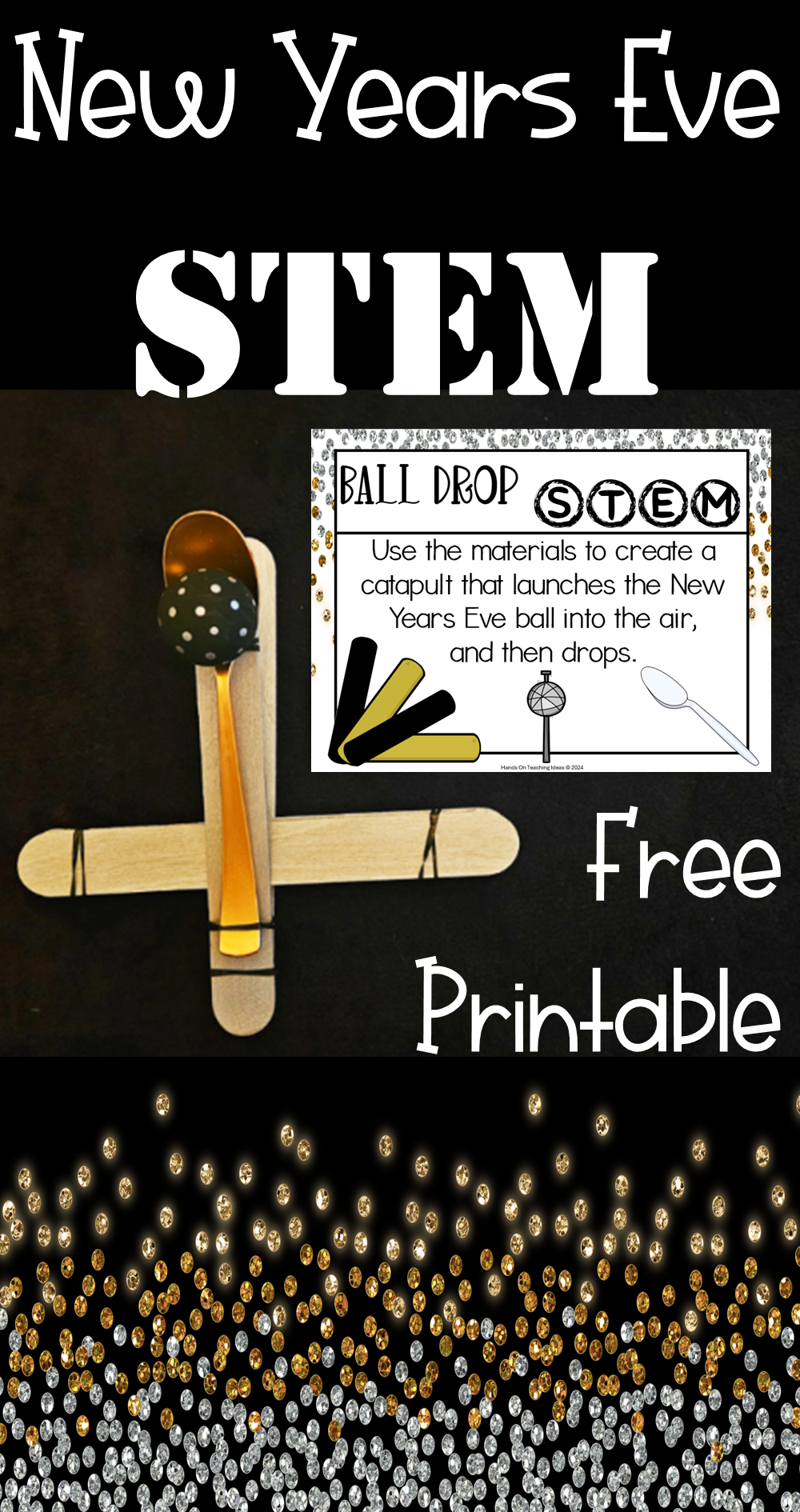 Free New Years Eve STEM Activity - Hands-On Teaching Ideas - Science + STEM