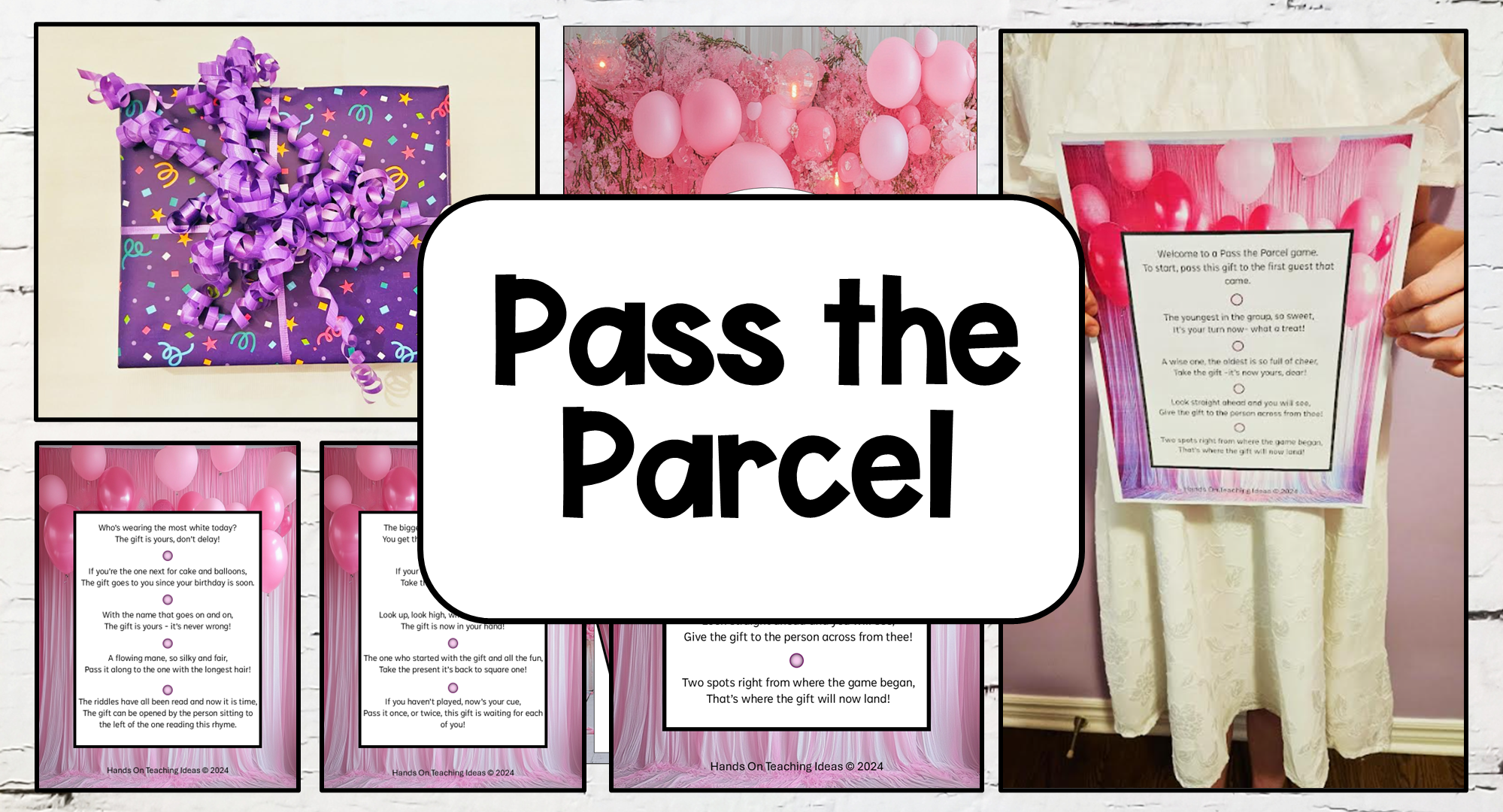 Free Pass the Parcel Game - Printable Party Game