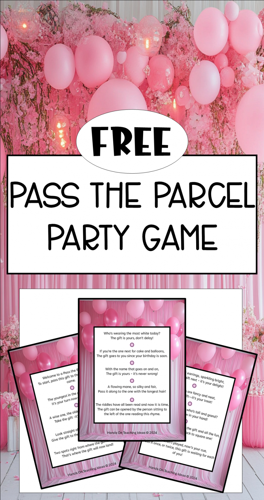 Pass the Parcel Game + Free Printable