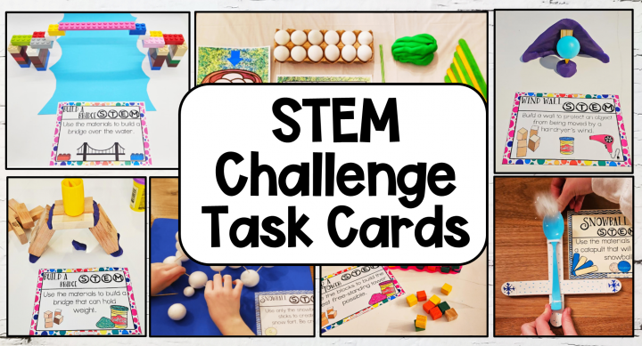 33 STEM Challenge Task Cards (Free Printables)