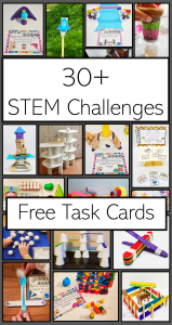 33 STEM Challenge Task Cards (Free Printables)