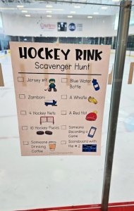Hockey Rink Scavenger Hunt Free Printable