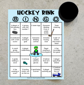 Best Hockey Bingo Game Free Printable