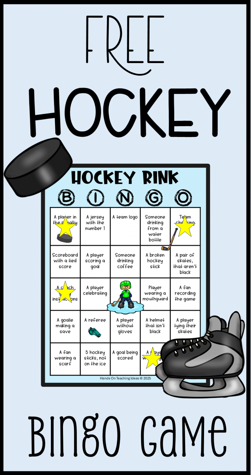 Best Hockey Bingo Game Free Printable
