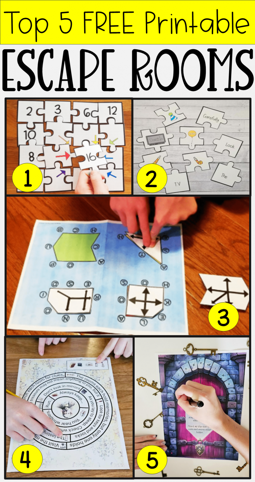 Top 5 Free Printable Escape Rooms for Kids