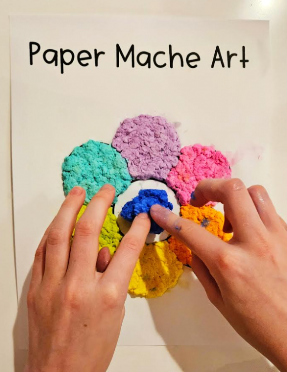 Easy Paper Mache Art + Free Template